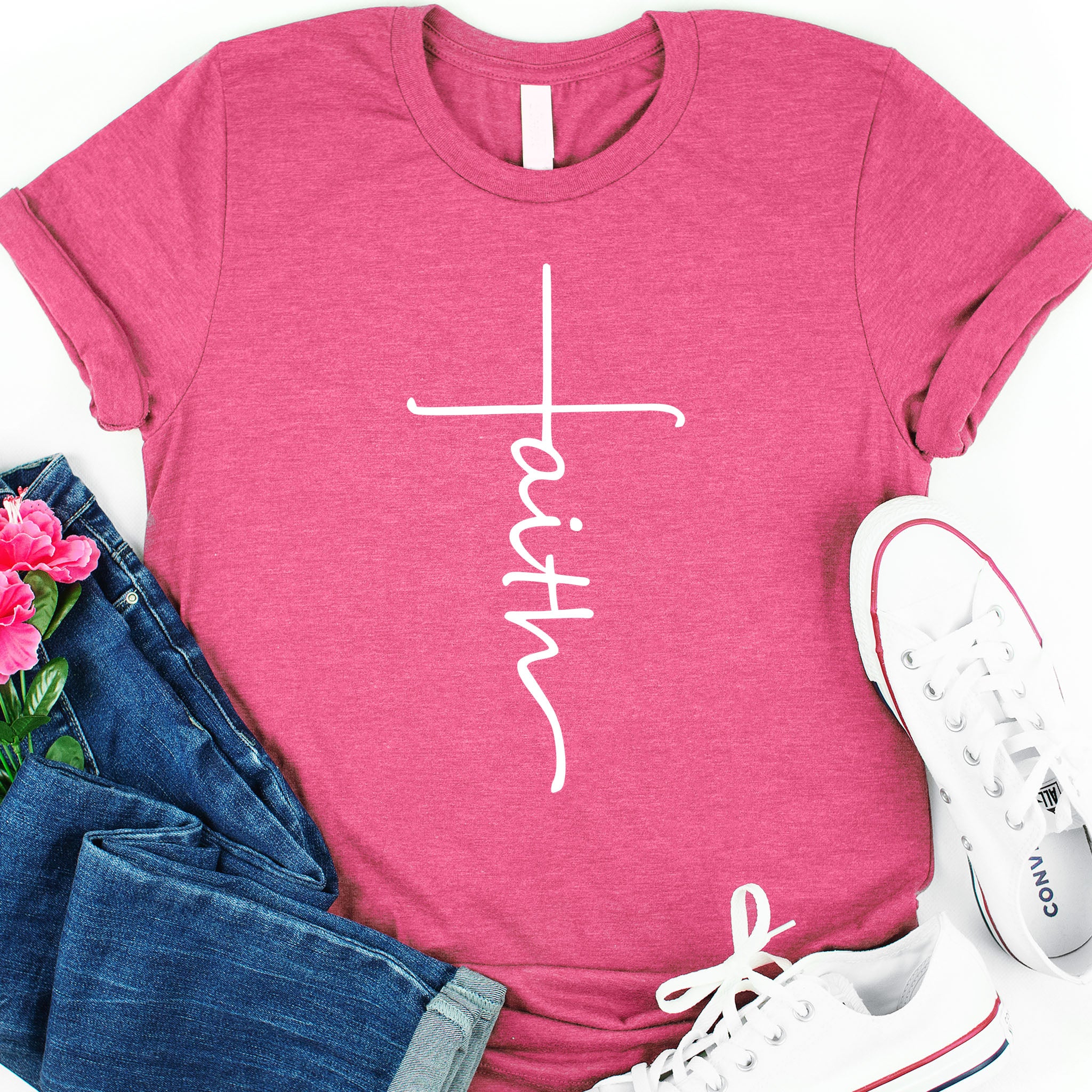 Faith Cross Tee | Tee of the Month – Doses of Grace